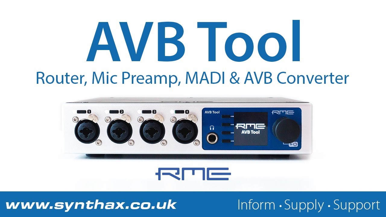 RME AVB Tool Overview - Router, Mic Preamp and MADI & AVB Converter ...
