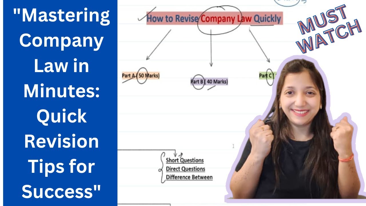 HOW TO REVISE QUICKLY AND WISELY COMPANY LAW JUST BEFORE THE EXAMS how-to-revise-quickly-and-wisely-company-law-just-before-the-exams