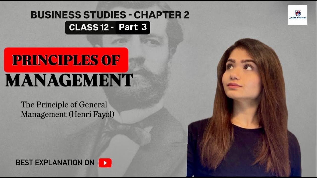 Principles of General Management by Henri Fayol | Class 12 BST ...