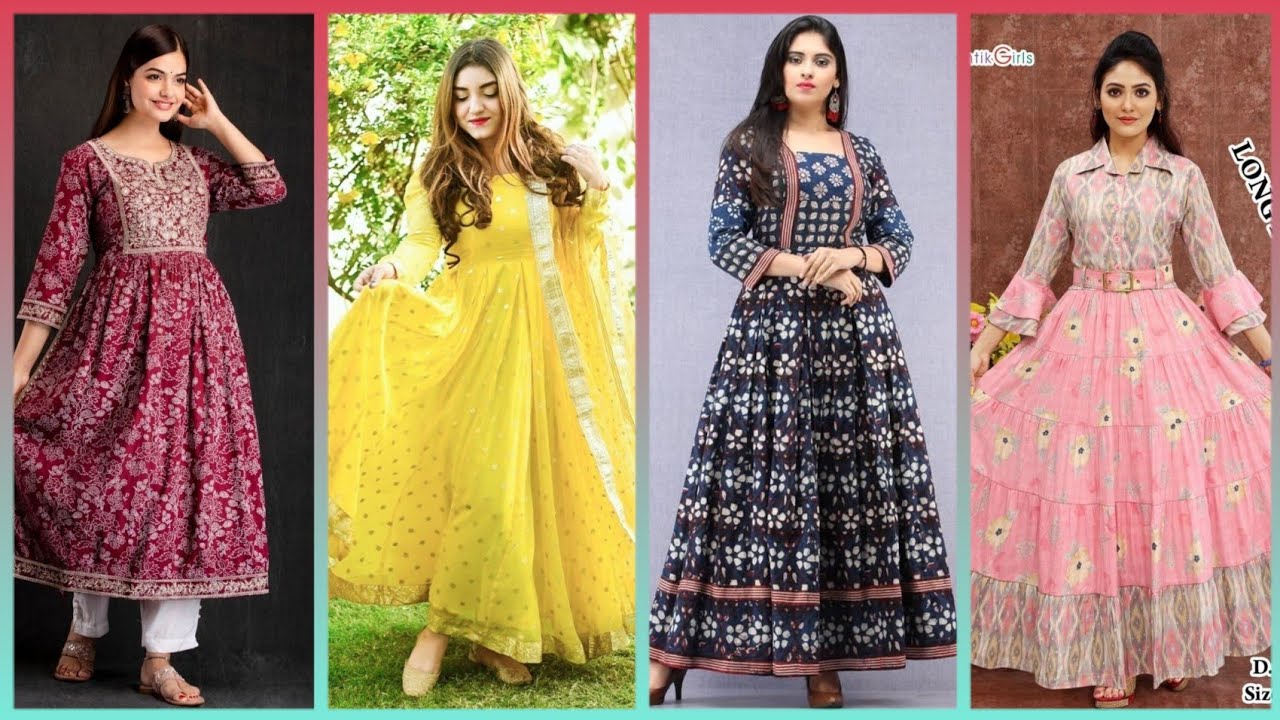 Very Beautiful Long Maxi Frock Designs for wedding wear #YouTube #Viral ...