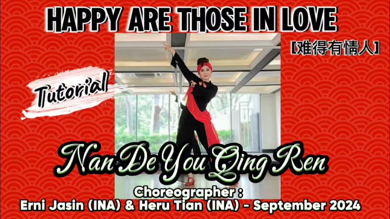 Happy Are Those In Love [难得有情人] Walkthrough | LINE DANCE | Erni Jasin (INA) & Heru Tian (INA ...
