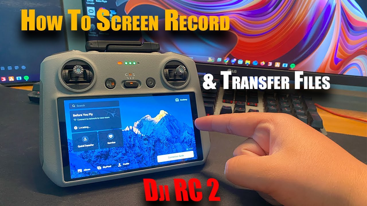 HOW TO SCREEN RECORD & TRANSFER FILES | DJI RC 2 | FAST TUTORIAL - YouTube