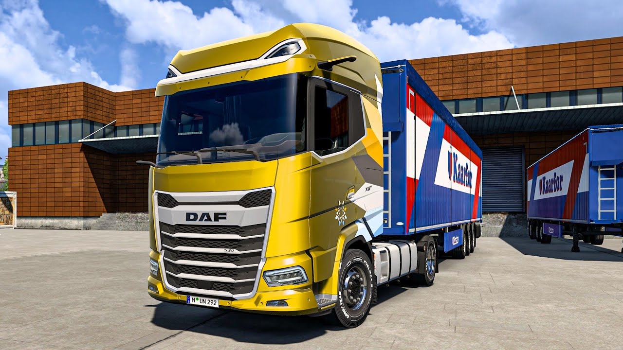 Driving the New DAF XD in Germany | Euro Truck Simulator - YouTube