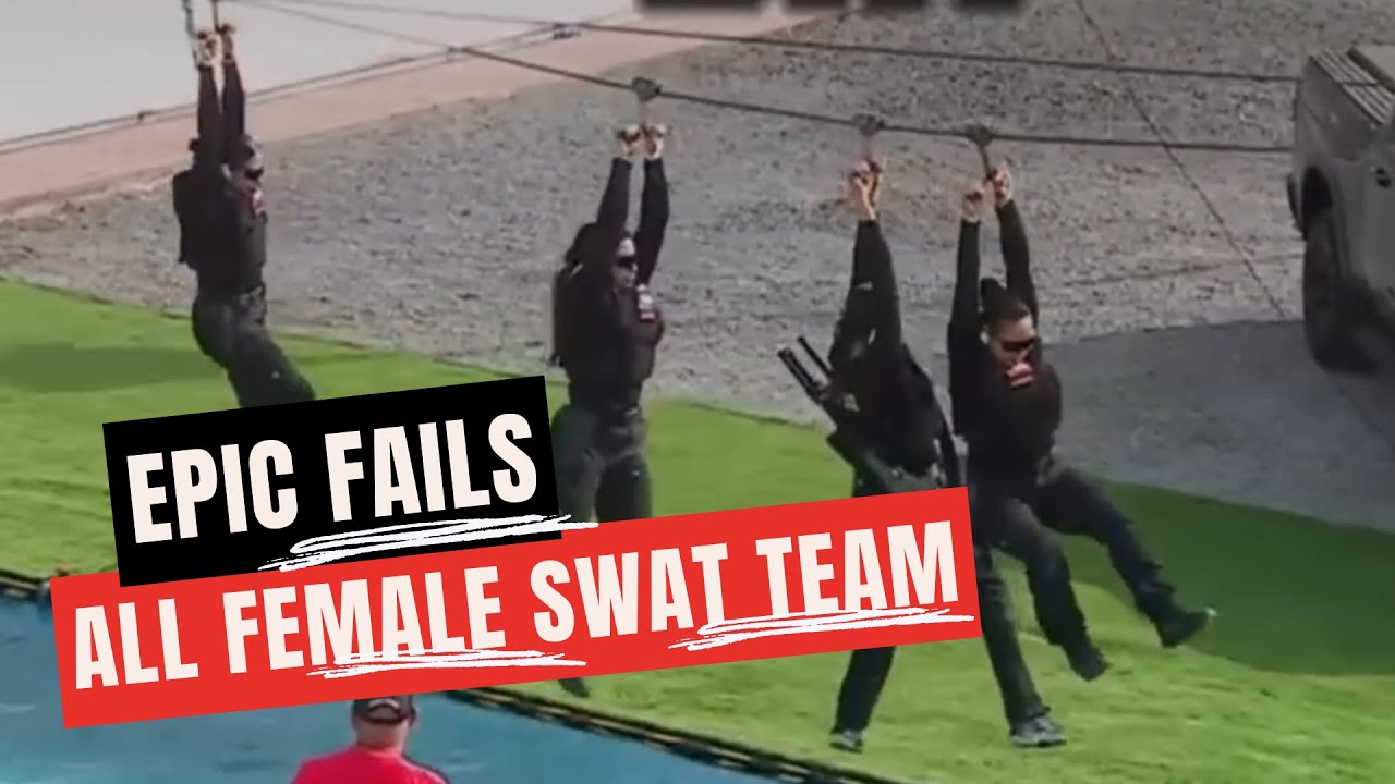 Epic Fails: How All-Female #SWAT Turned Elite Competition into Hilarious Chaos - 2024 #UAE - YouTube
