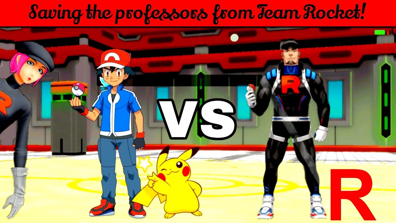 Saving the professor from Team Rocket | Viridian city hall | Pokémon, i ...