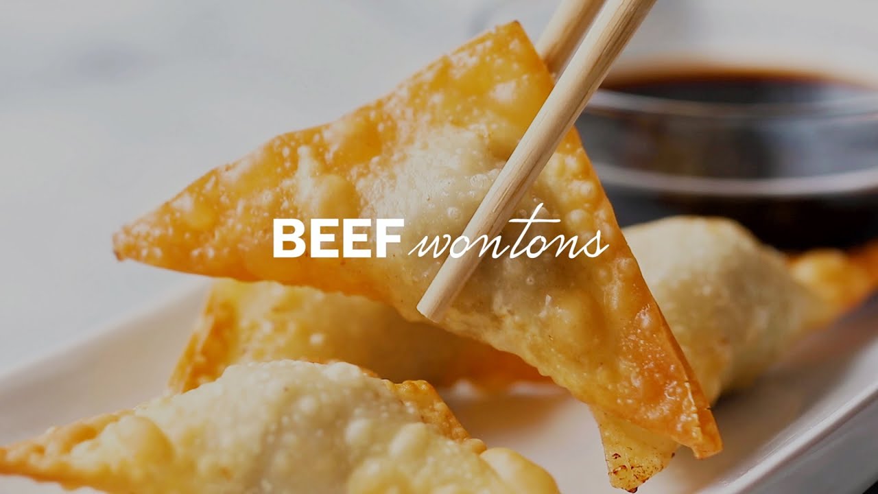 Easy Beef Wontons recipe (a #FabFam family favorite)! - YouTube