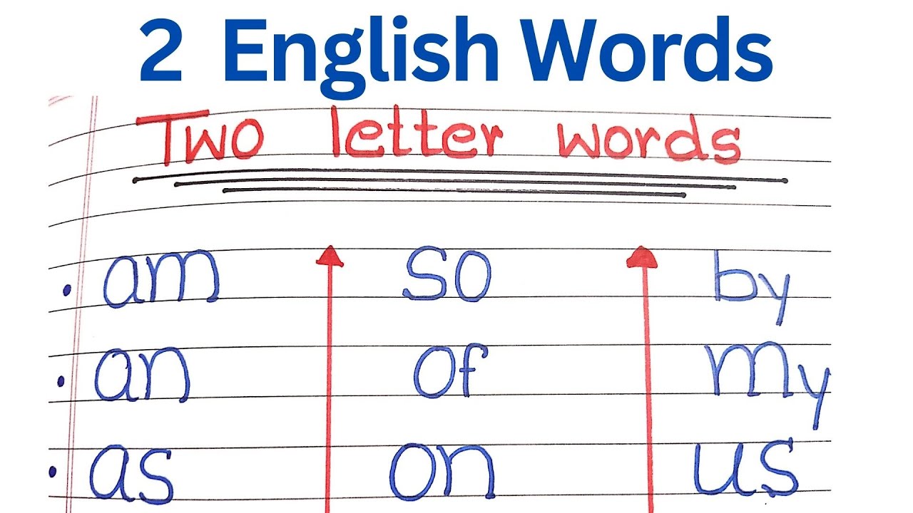 Best 2-Letter English Words: Learn Essential Words for Beginners | 2 ...