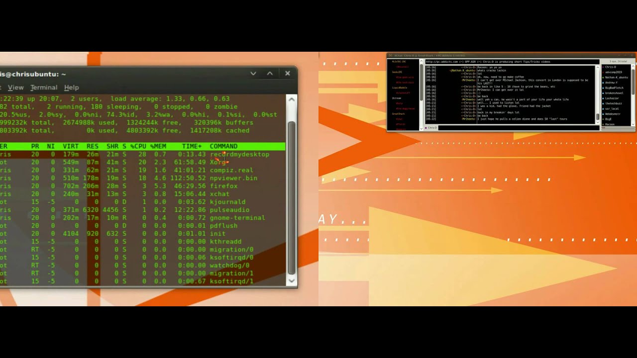 Top and Htop - Running Processes in Linux (Ubuntu) - YouTube