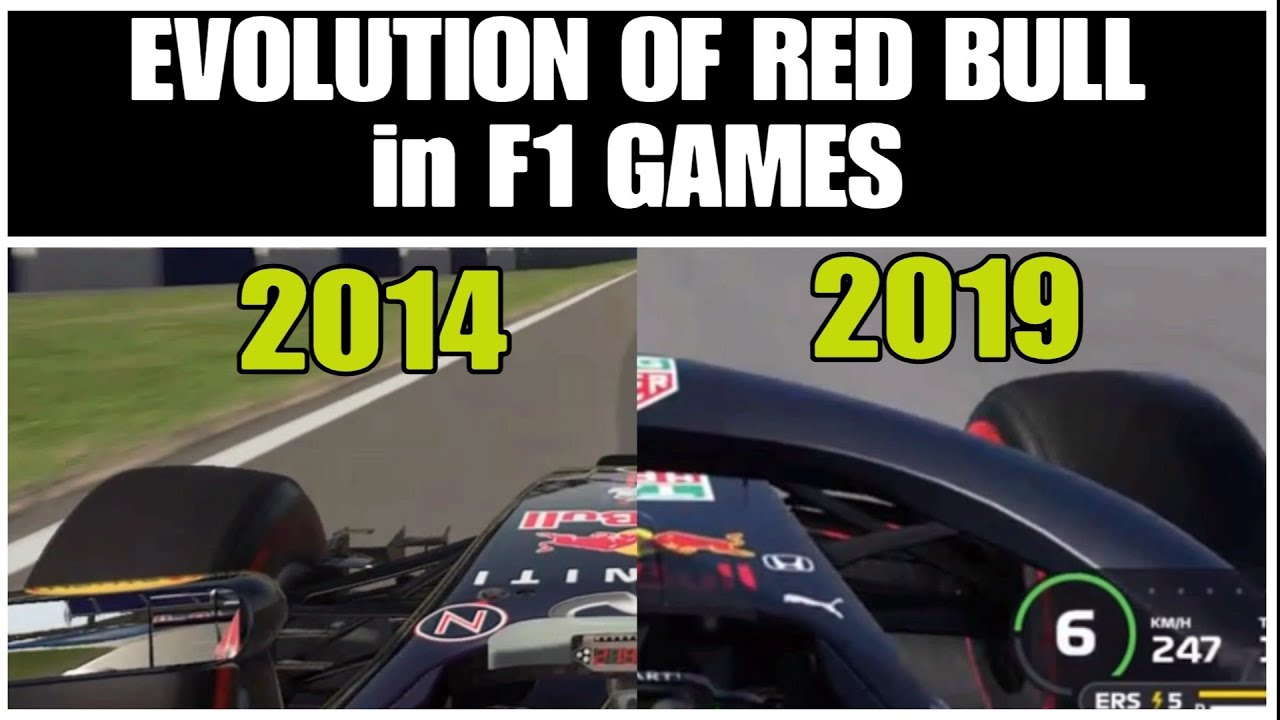 EVOLUTION OF RED BULL in F1 GAMES [2014-2019] - YouTube