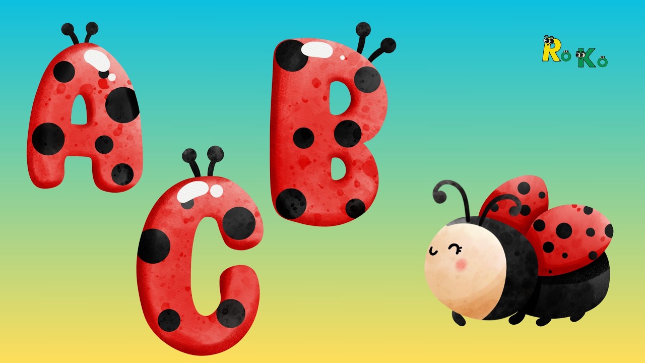 🐞 Ladybug Alphabet Song: Learn ABCs with Fun Cartoon Letters! 🐞 ...