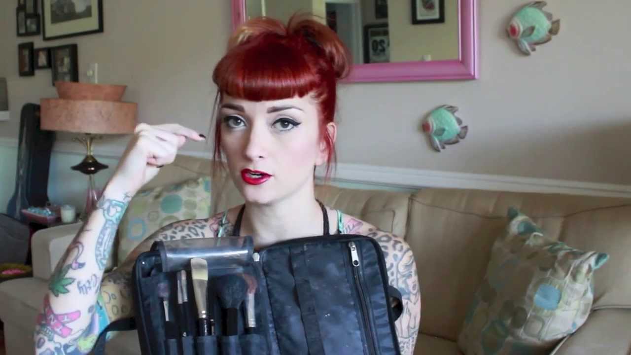 How to pack your makeup kit to travel! by CHERRY DOLLFACE - YouTube