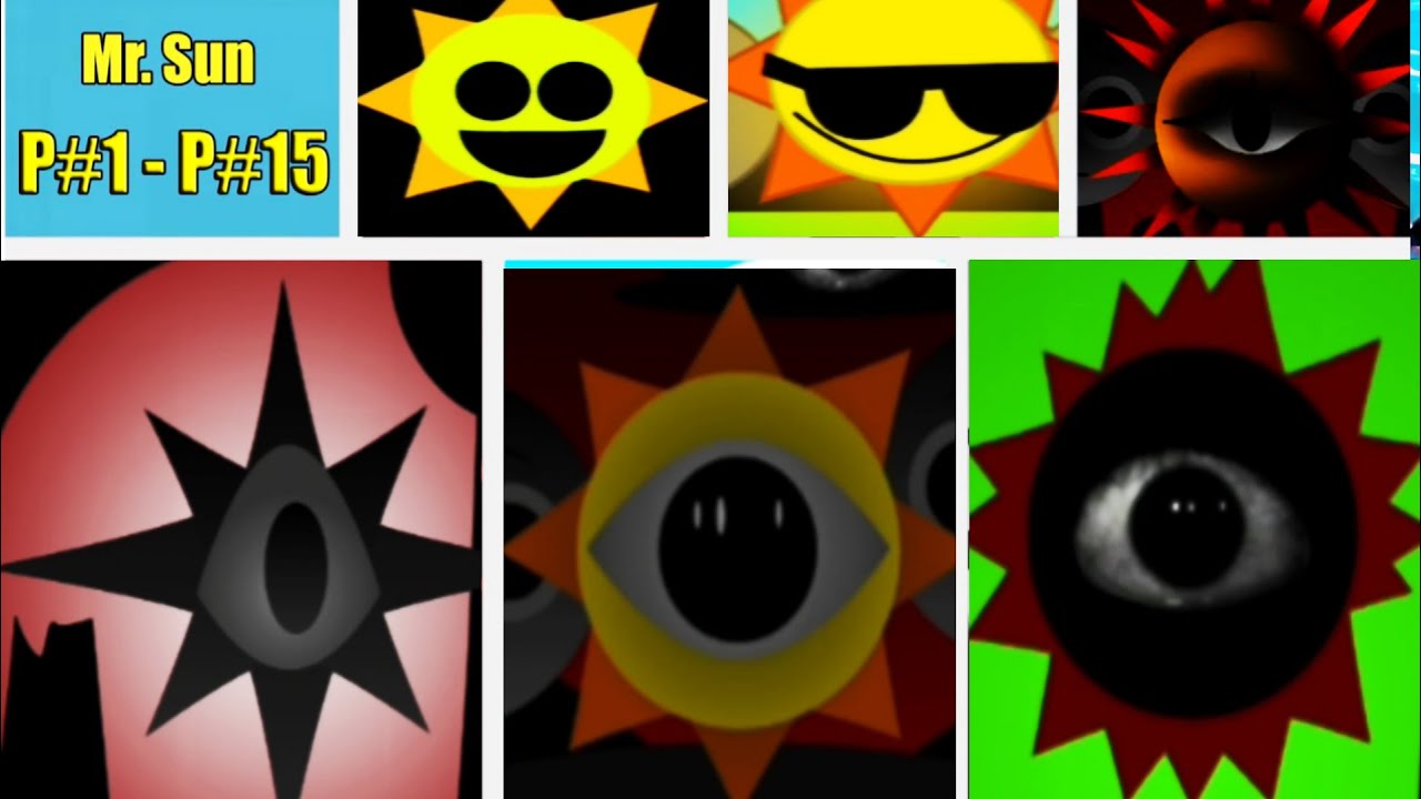 Incredibox -Sprunki | All Mr. SUN Phase 1 to in Phase 15 - YouTube