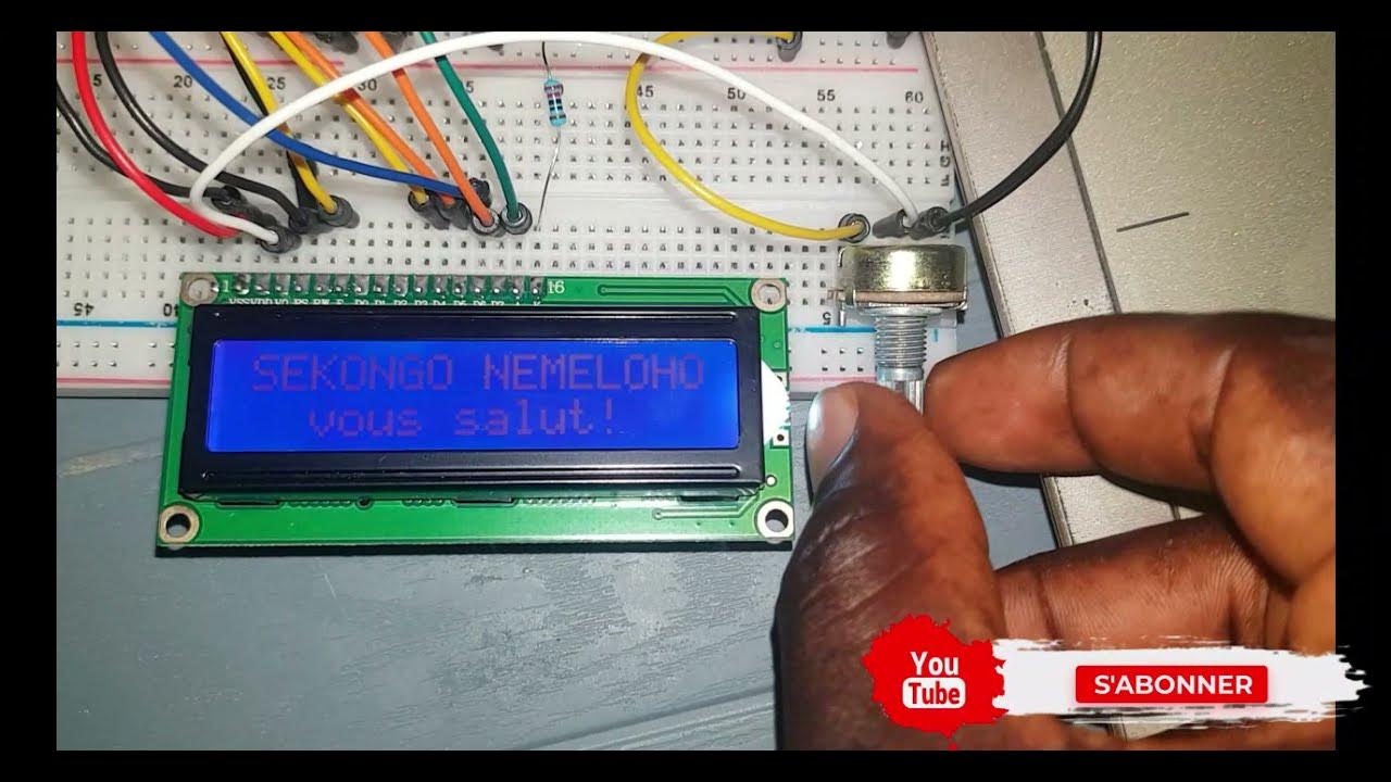 COMMENT AFFICHER UN MESSAGE SUR UN ECRAN LCD A L'AIDE D'ARDUINO - YouTube