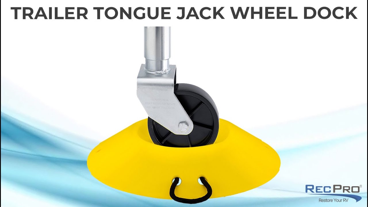 Trailer Tongue Jack Wheel Dock - YouTube
