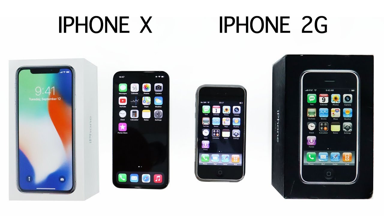 iPhone X vs iPhone 2G SPEED TEST - YouTube