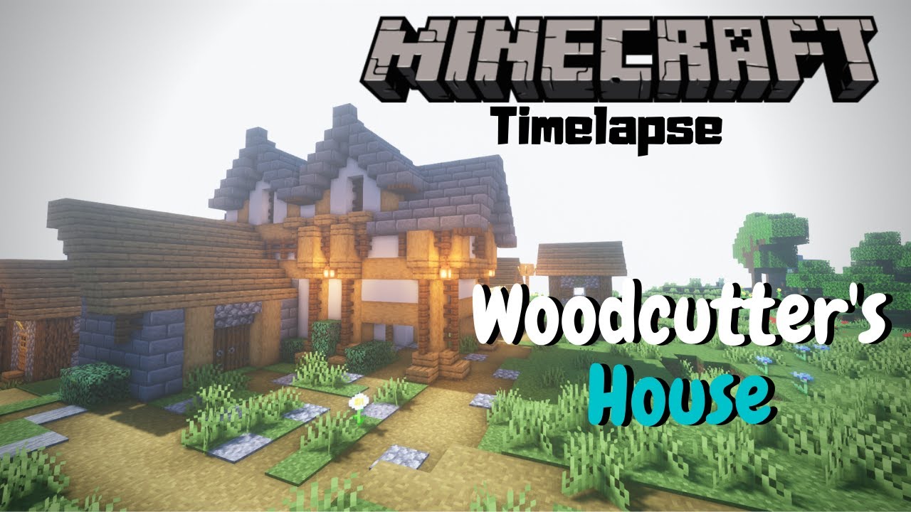 Woodcutter's Villager House - Minecraft Timelapse - YouTube