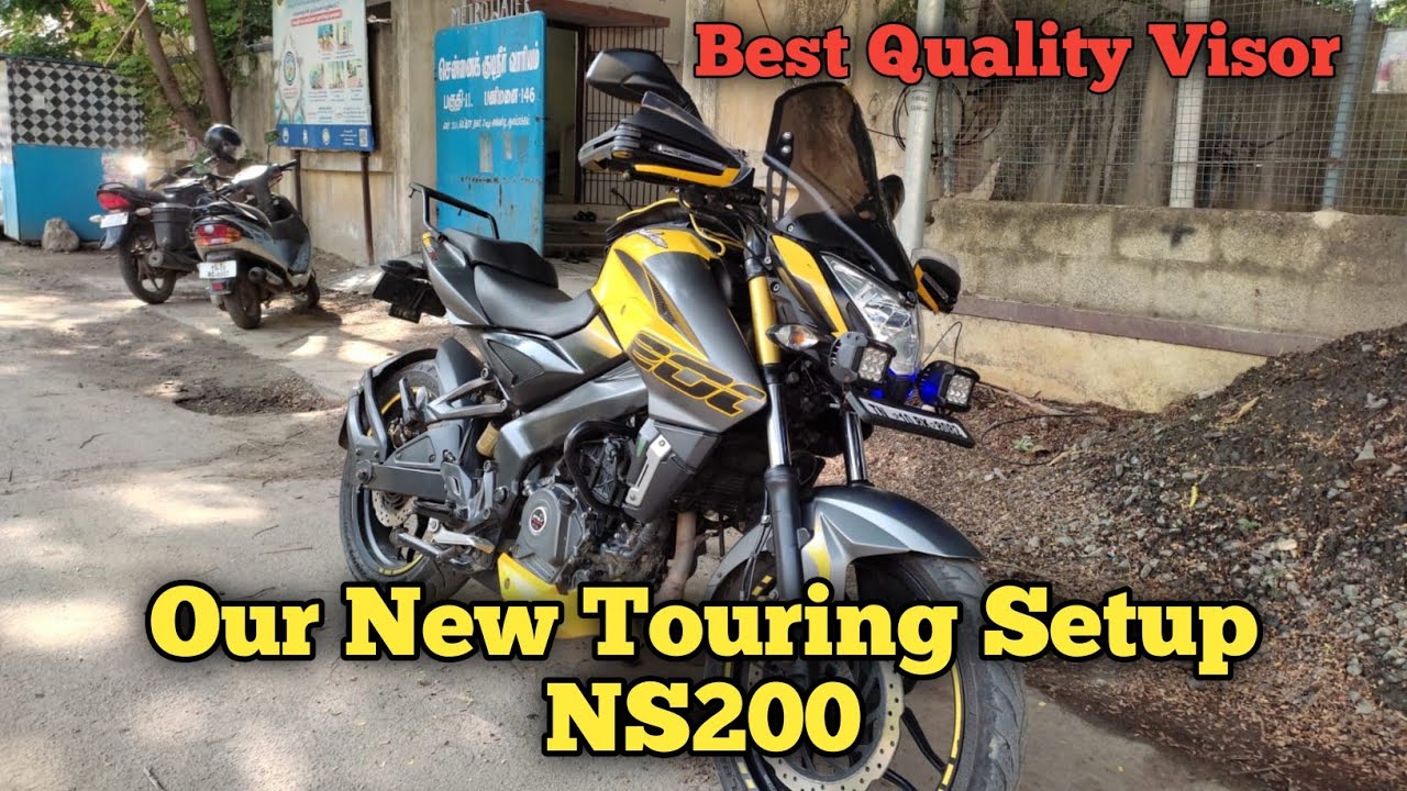 Our Bike New Touring Look NS200😍/Cheap & Best Visor For NS200 - YouTube