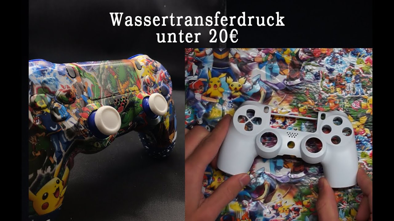 Wassertransferdruck Tutorial für Anfänger/ PS4 Controller Hydro dipping ...