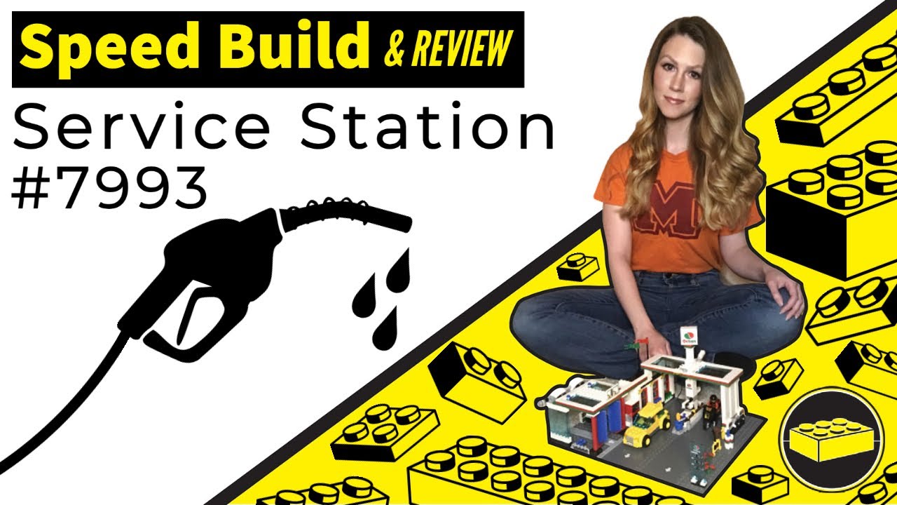 LEGO® City Set 7993 Service Station Speed Build and Review - YouTube