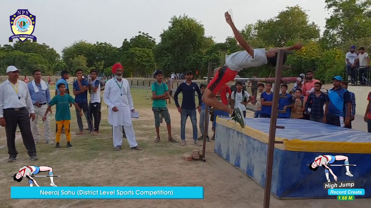 High Jump District Record By Neeraj Sahu - YouTube