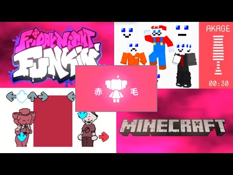 AKAGE ミーム 【FNF mod】& 【Minecraft】 - YouTube