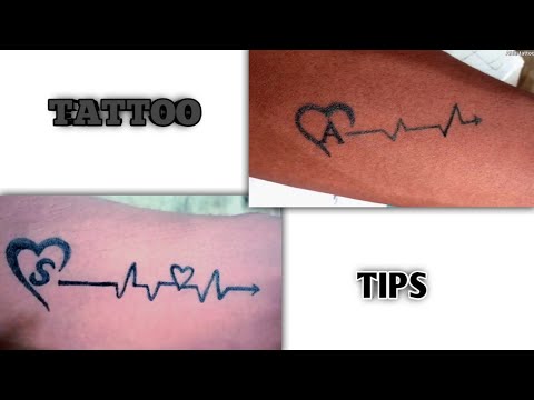 How to make heartline tattoo || S,A Tattoo - YouTube