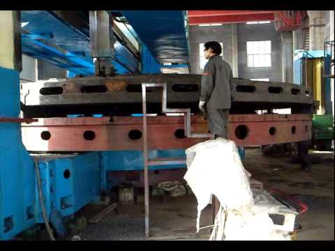 Heavy Duty Machinetool VTL table 10 meter Dia - YouTube