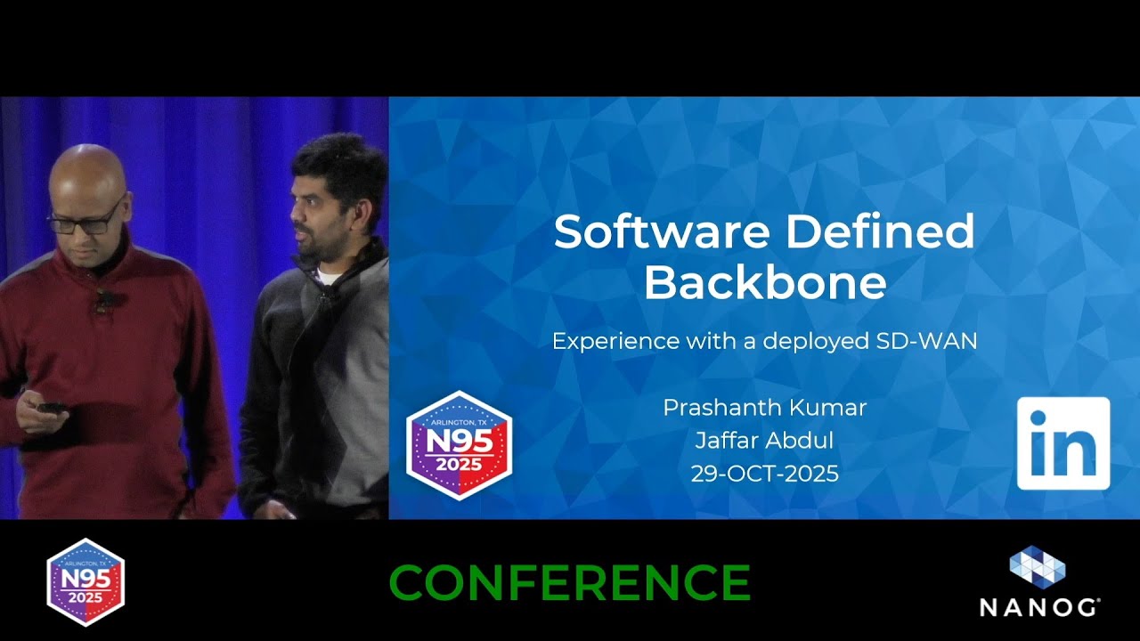Software Defined Backbone - Experience with a deployed SD-WAN - YouTube