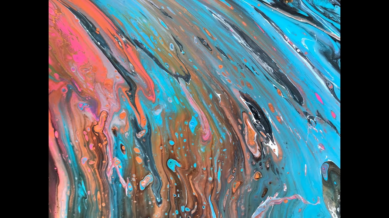 Acrylic Pour - Metric - Help I'm Alive - YouTube