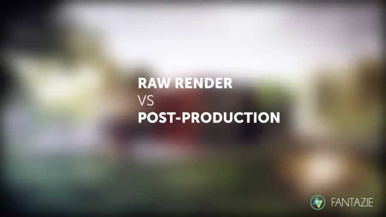 CGI/Blender3D Raw Render vs Post-Production - YouTube