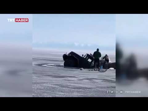 Baykal gölünde askeri araç suya gömüldü