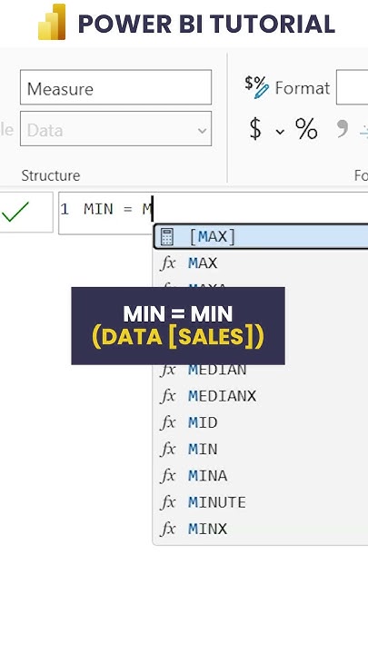 How to find minimum value in Power BI column using DAX | DAX Function - YouTube