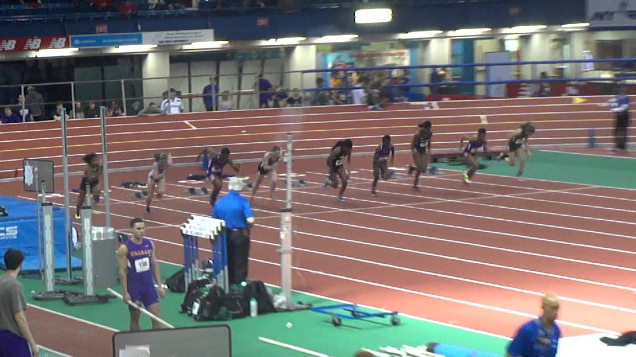 (UALBANY Track and Field) Womens 60m Dash final - YouTube