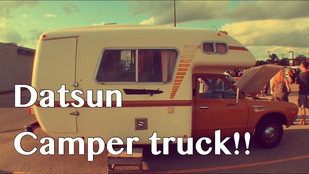 1975 Datsun Sport truck Winnebago Camper conversion - YouTube
