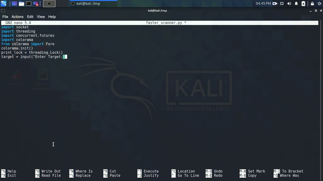 Ep6 Pt2 Building A Python Portscanner Hacking Tools Offensive Python For Ethical Hackers 1259