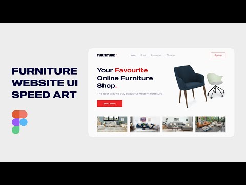 Furniture Website UI Design - Figma | Speed Art