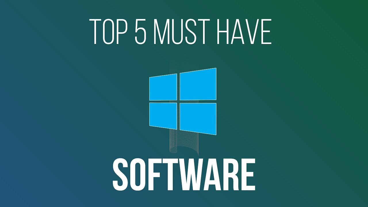 5 Windows Software You Should be Using - YouTube