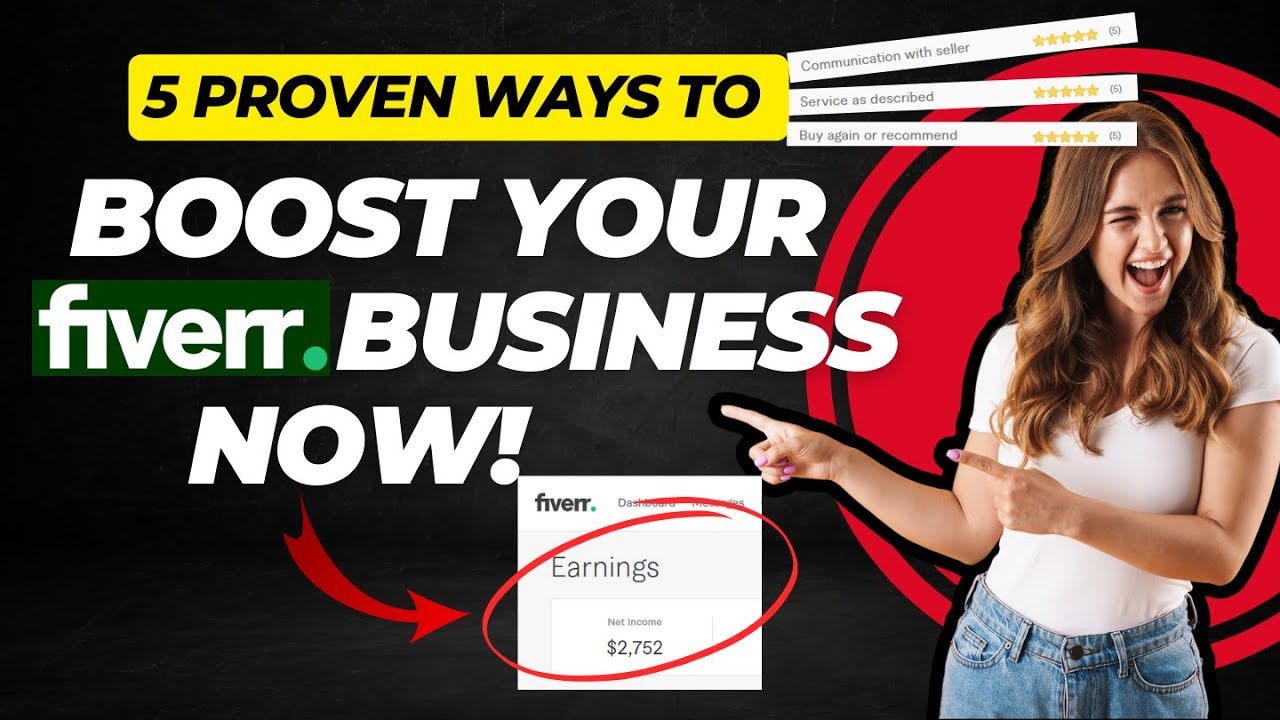 Boost 🚀 Your Fiverr Business Now | 5 Fiverr GiGs To Make Money Without ...