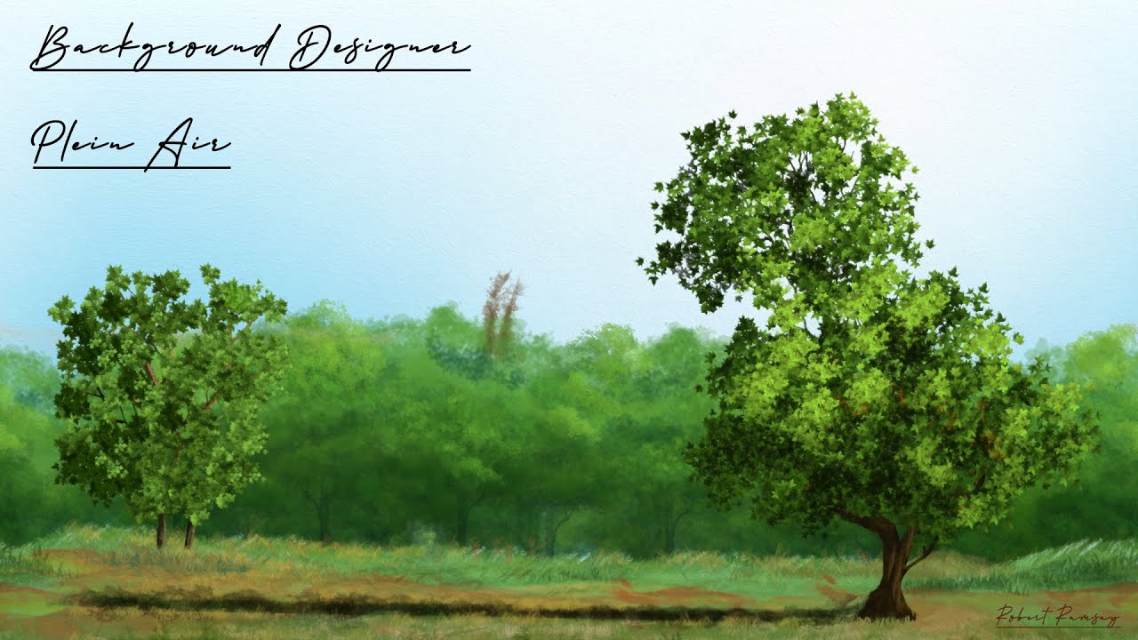 Plein Air with Background Designer! - YouTube