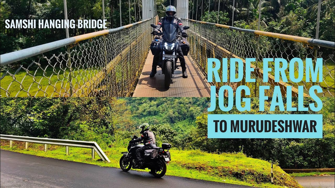 Jog Falls to Murudeshwar | Samshi hanging Bridge | Beaches of Karnataka ...