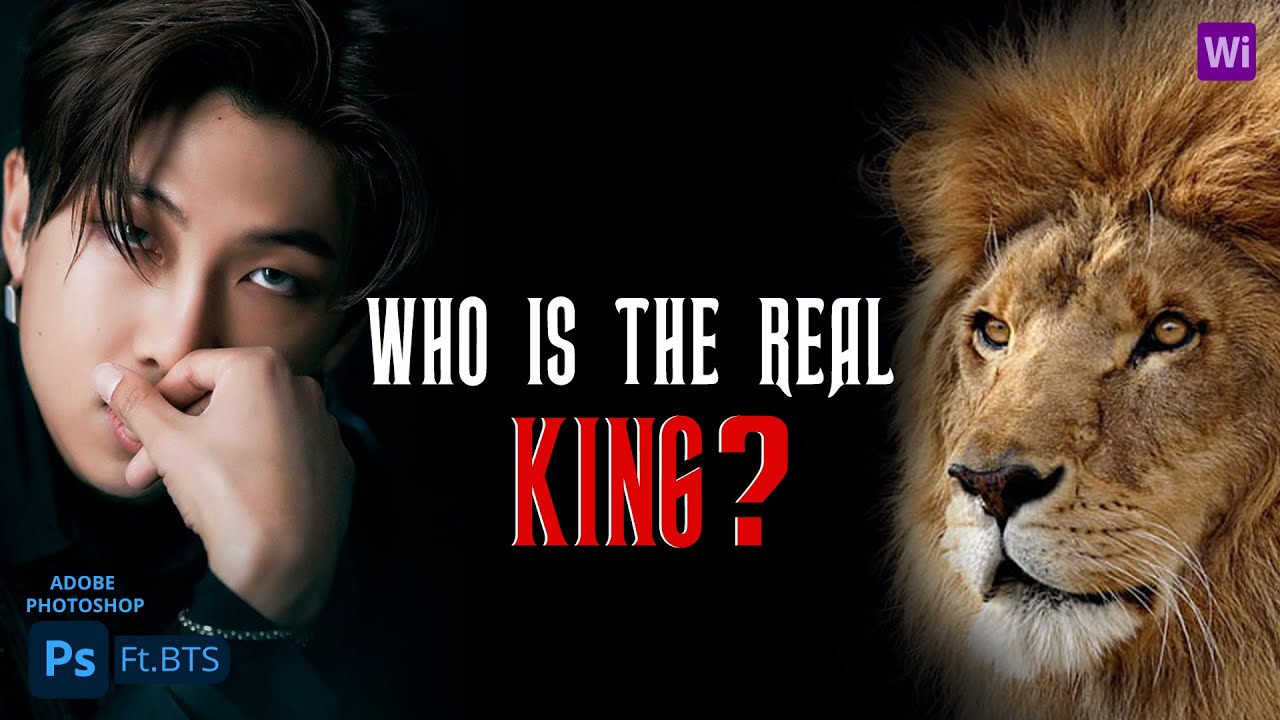 BTS RM with Lion Fantasy Editng/BTS king Kim Namjoon / BTS RM Editing ...
