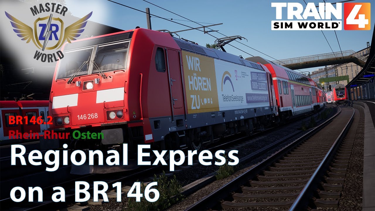 1000 RE4 Wuppertal - Hagen | Rhein-Ruhr Osten | BR 146.2 | Train Sim ...