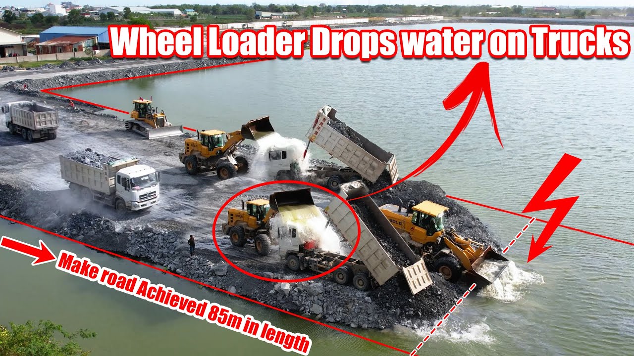 Part 75| amazing never seen!By Wheel Loader Drop water on Truck And ...
