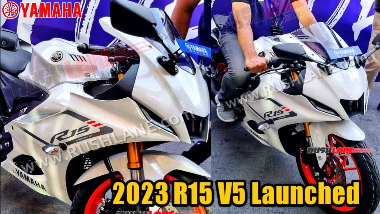 2023 New Yamaha R15 V5 Launched 💥 In India|R15 White Colour & Price🔥 ...