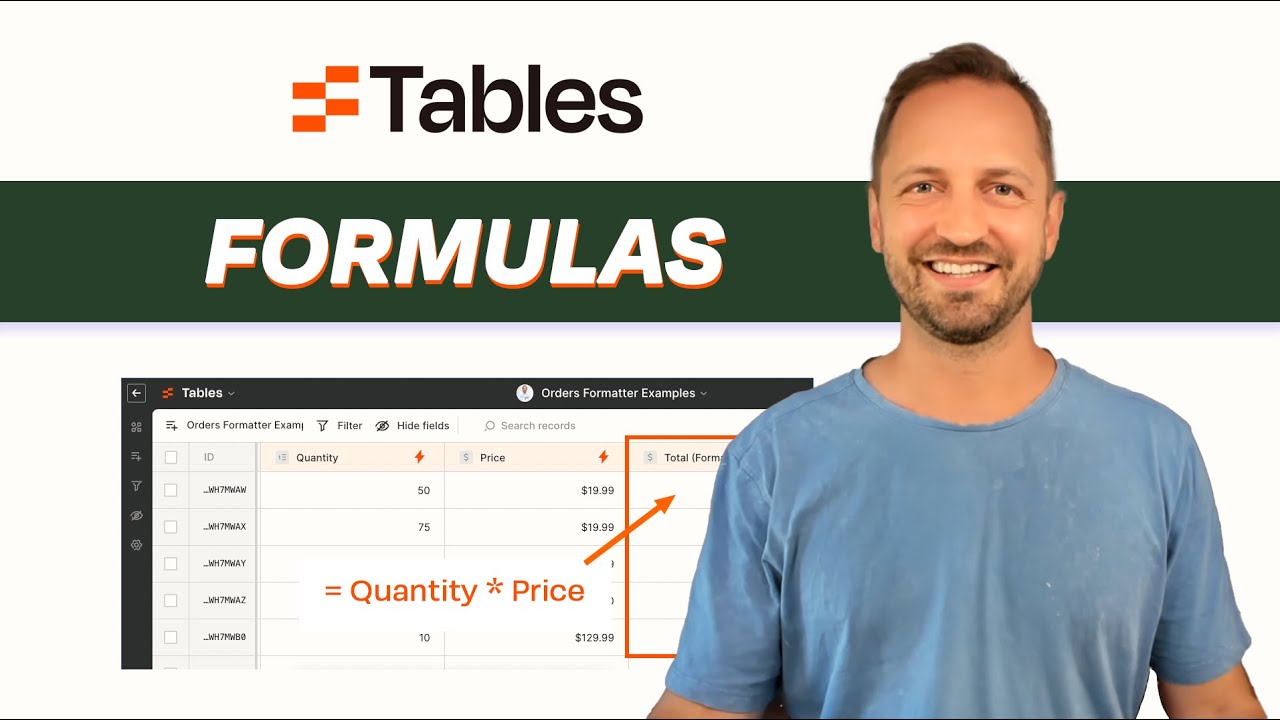 Tables Formulas using AI Field and Formatter - YouTube