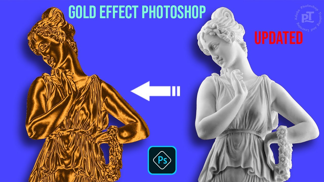 How to Add Gold Effect in Photoshop | Updated - YouTube