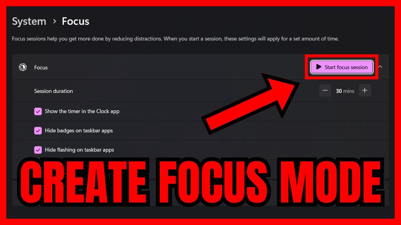 How To CREATE Focus Mode On Laptop (Quick & Easy) - YouTube