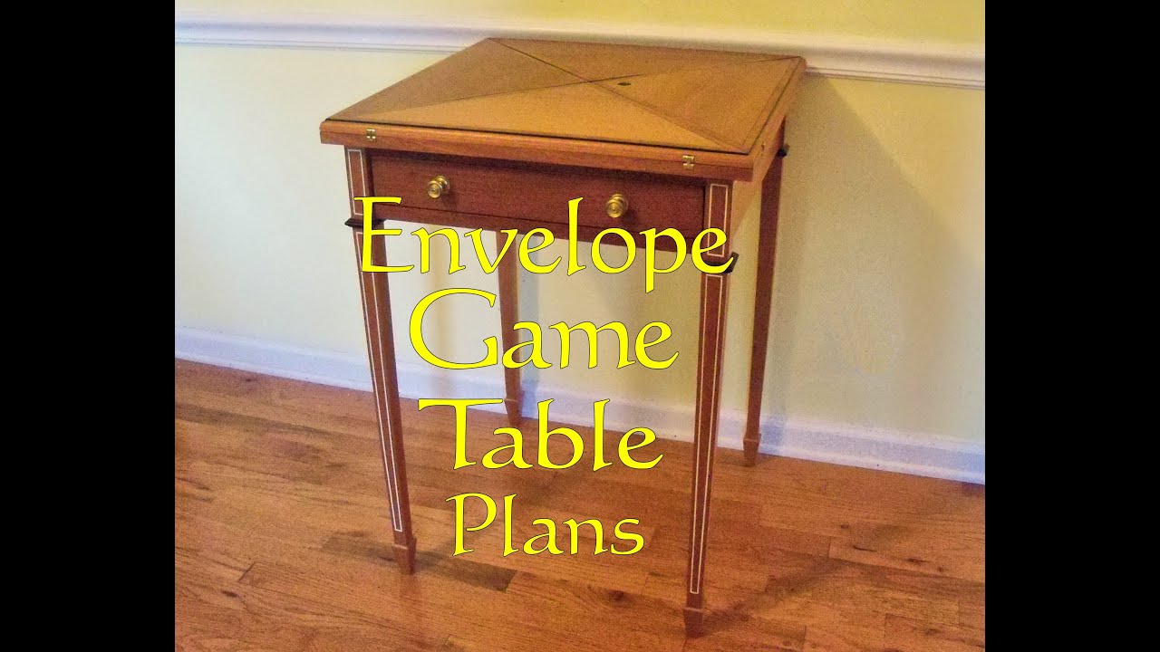 Envelope Game Table Plans - YouTube