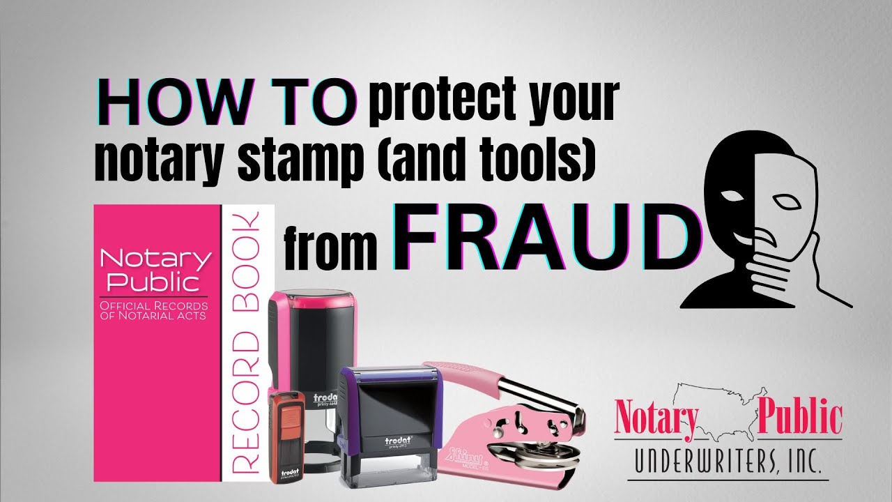 How to protect your notary stamp (and notary tools) from fraud - YouTube
