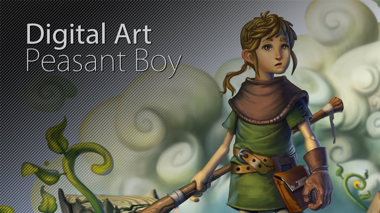 Digital Art: Peasant boy - YouTube